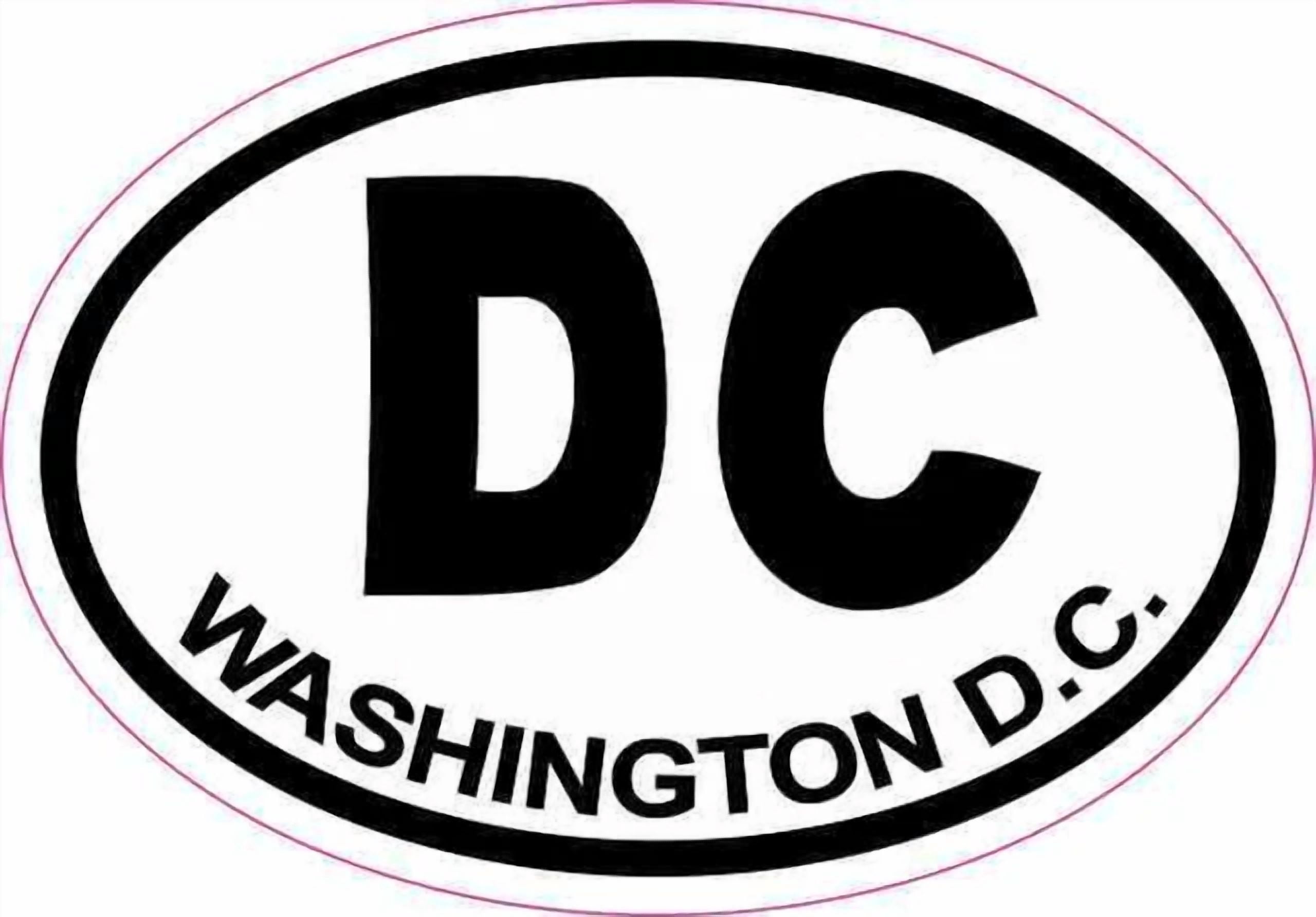 DOPASTICKER Oval Dc Washington Dc Sticker Travel Sticker Phone Sticker ...