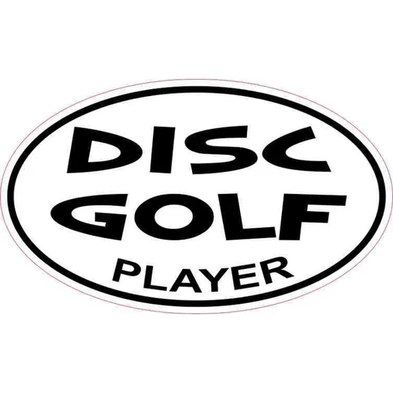 DOPASTICKER Oval Disc Golf Player Sticker Phone Sticker, Latop Sticker ...