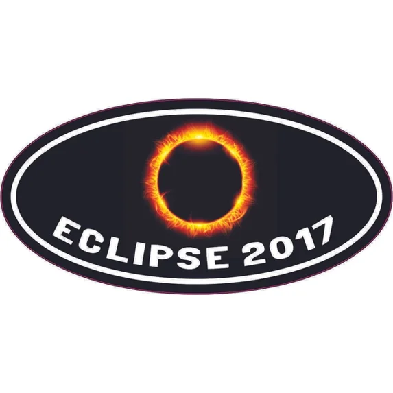DOPASTICKER Oval Eclipse 2017 Sticker Luggage Case Car Truck Cup ...