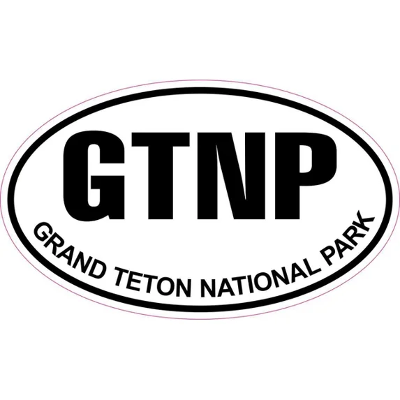 DOPASTICKER Oval Grand Teton National Park Sticker Phone Sticker, Latop ...