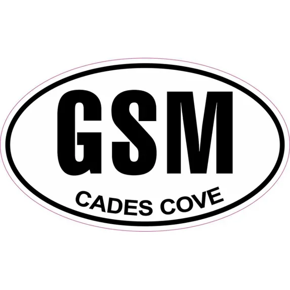 DOPASTICKER Oval Gsm Cades Cove Sticker Phone Sticker, Latop Sticker ...