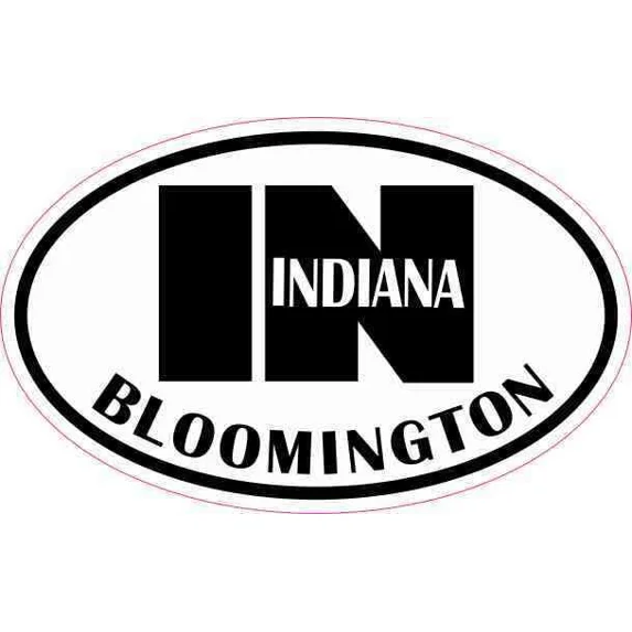 DOPASTICKER Oval In Bloomington Sticker Phone Sticker, Latop Sticker ...