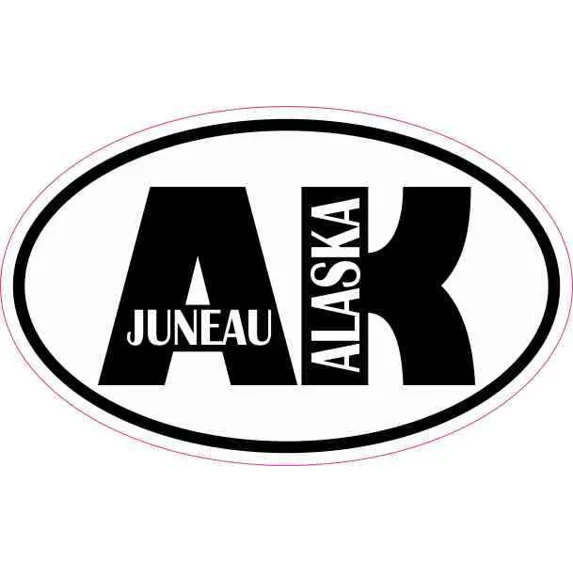 DOPASTICKER Oval Juneau Alaska Sticker Phone Sticker, Latop Sticker ...