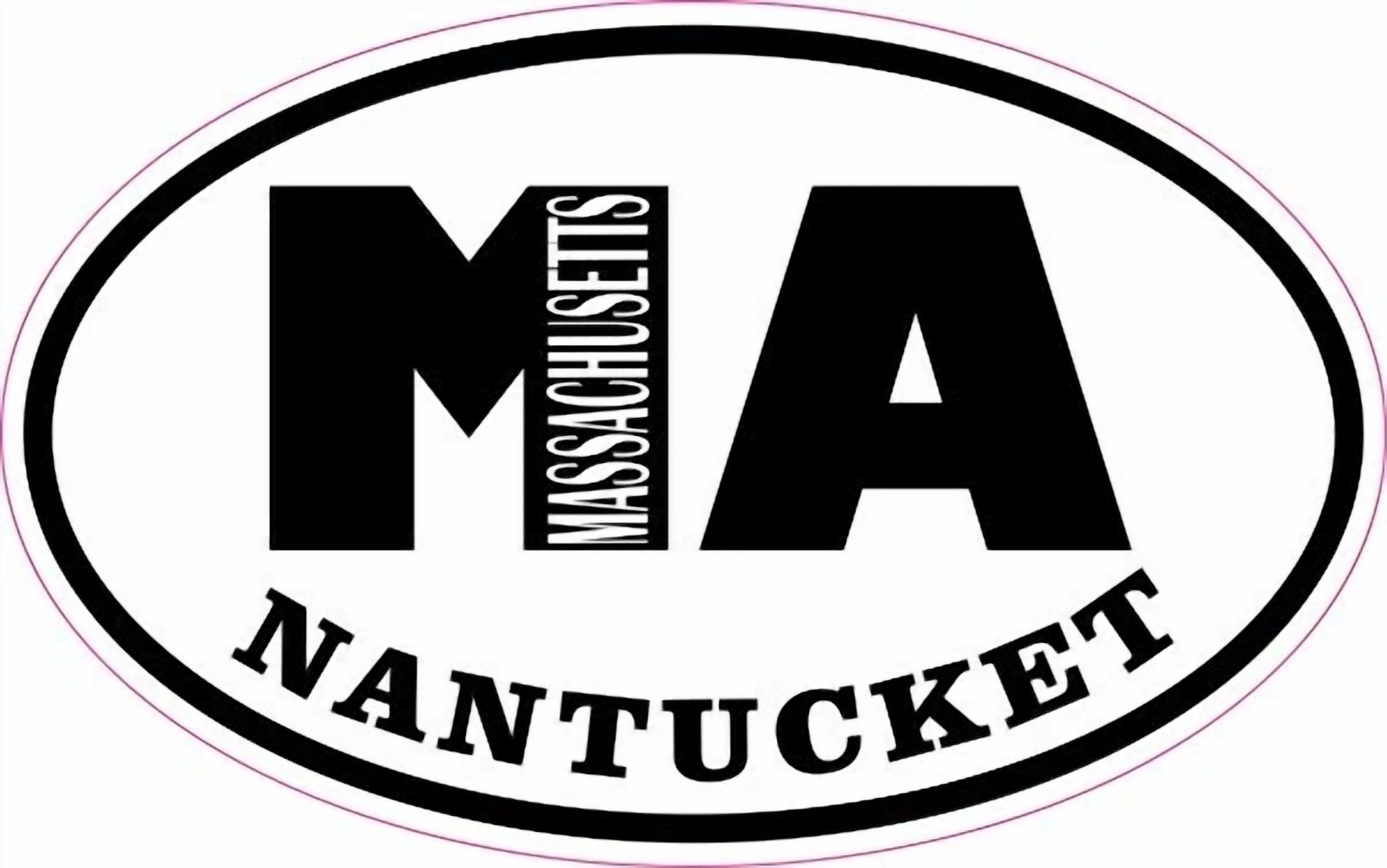 DOPASTICKER Oval Ma Nantucket Massachusetts Sticker Phone Sticker ...