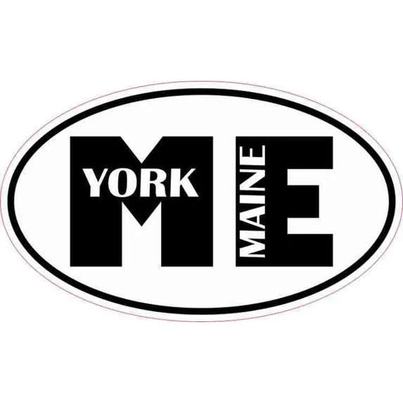 DOPASTICKER Oval Me York Maine Sticker Phone Sticker, Latop Sticker ...