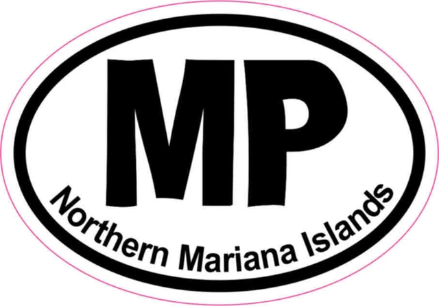 DOPASTICKER Oval Mp Northern Mariana Islands Stickers Vehicle Sticker ...