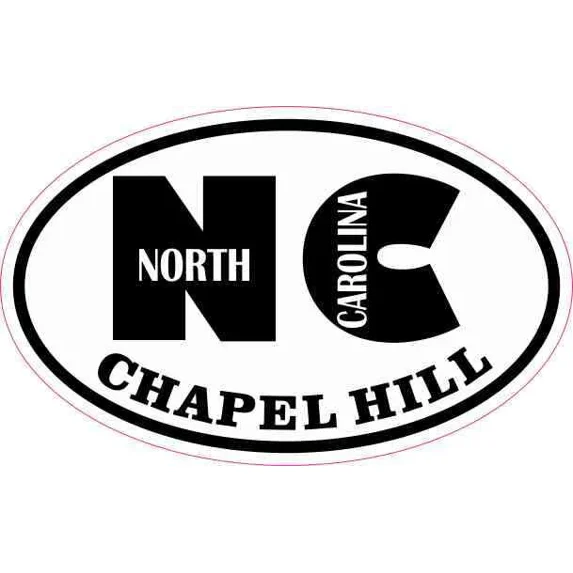 DOPASTICKER Oval Nc Chapel Hill North Carolina Sticker Phone Sticker ...