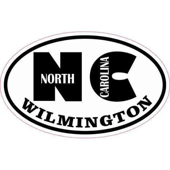DOPASTICKER Oval Nc Wilmington North Carolina Sticker Phone Sticker ...