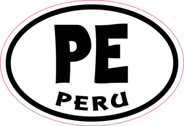 DOPASTICKER Oval Pe Peru Sticker Cup Sticker Car Hobbies Sticker Phone ...