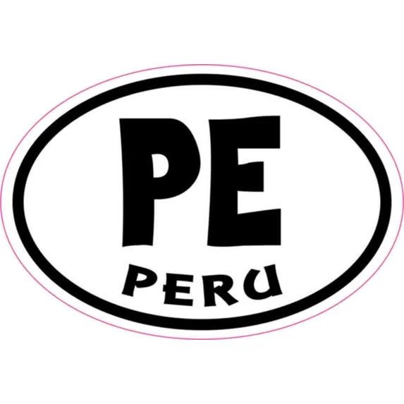 DOPASTICKER Oval Pe Peru Sticker Cup Sticker Car Hobbies Sticker Phone ...