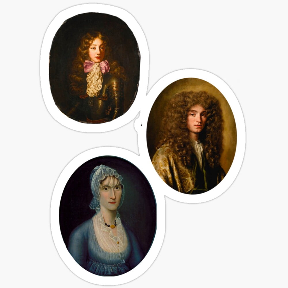DOPASTICKER Oval Portraits Sticker Phone Decal Water Bottle Stickers ...