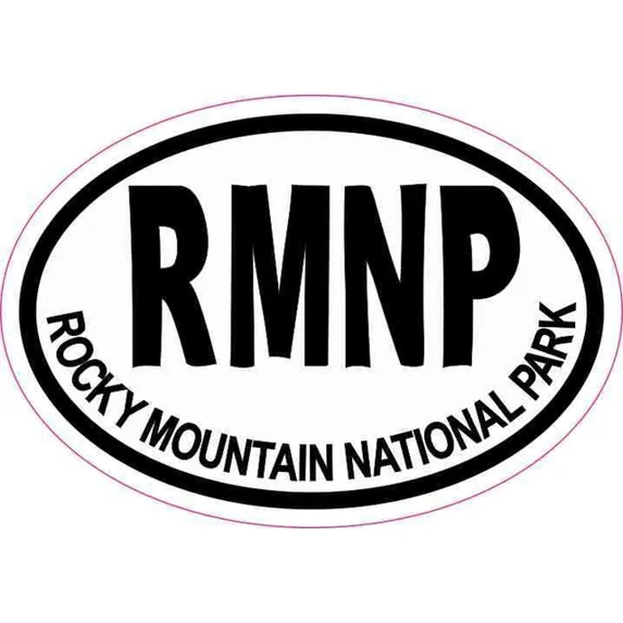 DOPASTICKER Oval Rocky Mountain National Park Rmnp Sticker Travel ...
