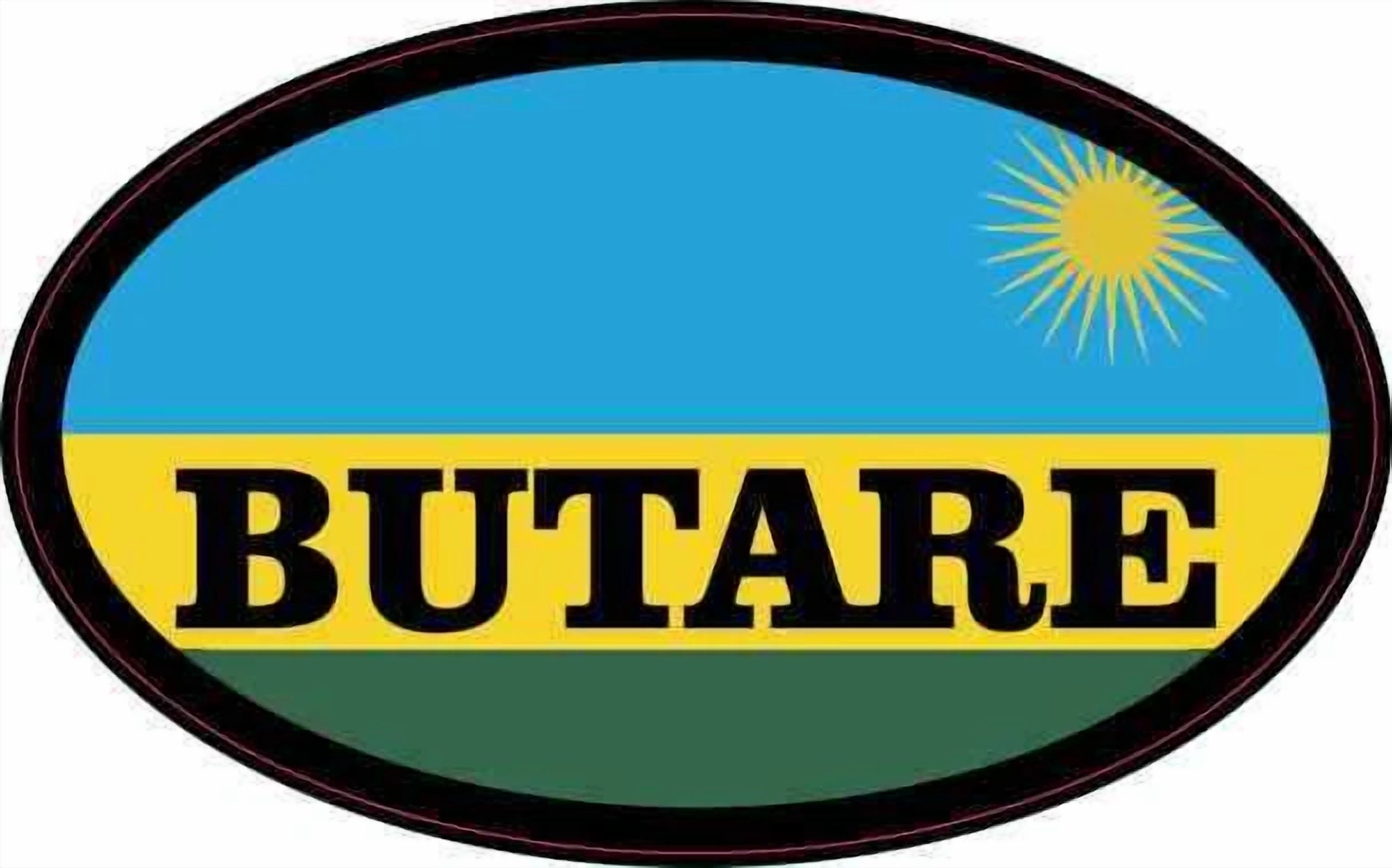 DOPASTICKER Oval Rwandan Flag Butare Sticker Phone Sticker, Latop ...
