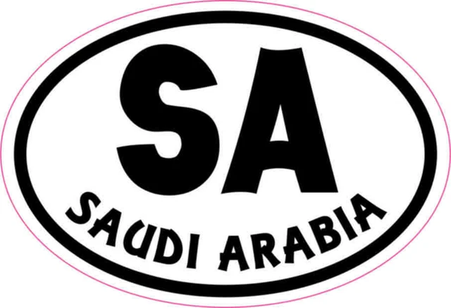 DOPASTICKER Oval Sa Saudi Arabia Sticker Travel Cup Sticker Phone ...