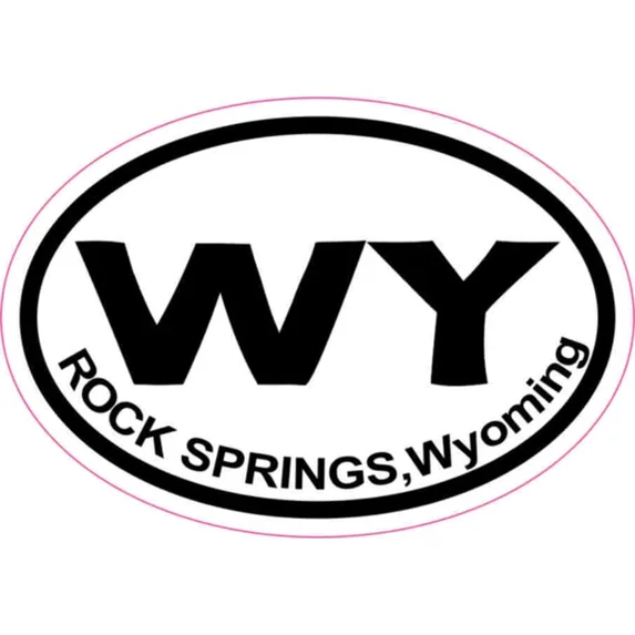 DOPASTICKER Oval Spring Wyoming Sticker City States Sticker Phone ...