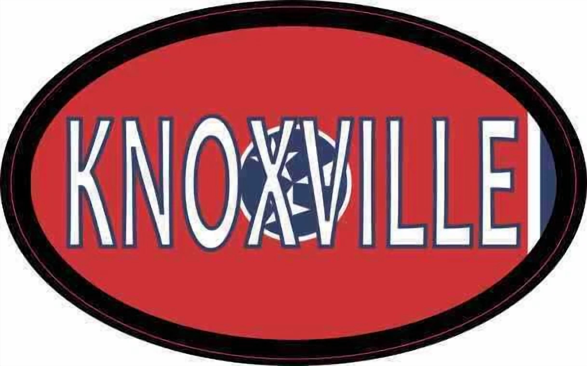DOPASTICKER Oval Tennessee Flag Knoxville Sticker Phone Sticker, Latop ...