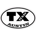 DOPASTICKER Oval Tx Austin Texas Sticker Phone Sticker, Latop Sticker ...