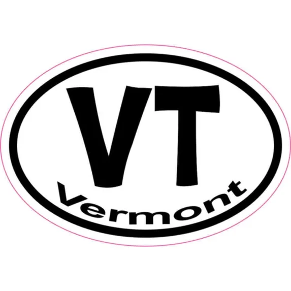 DOPASTICKER Oval Vt Vermont Sticker State Stickers Car Sticker Phone ...
