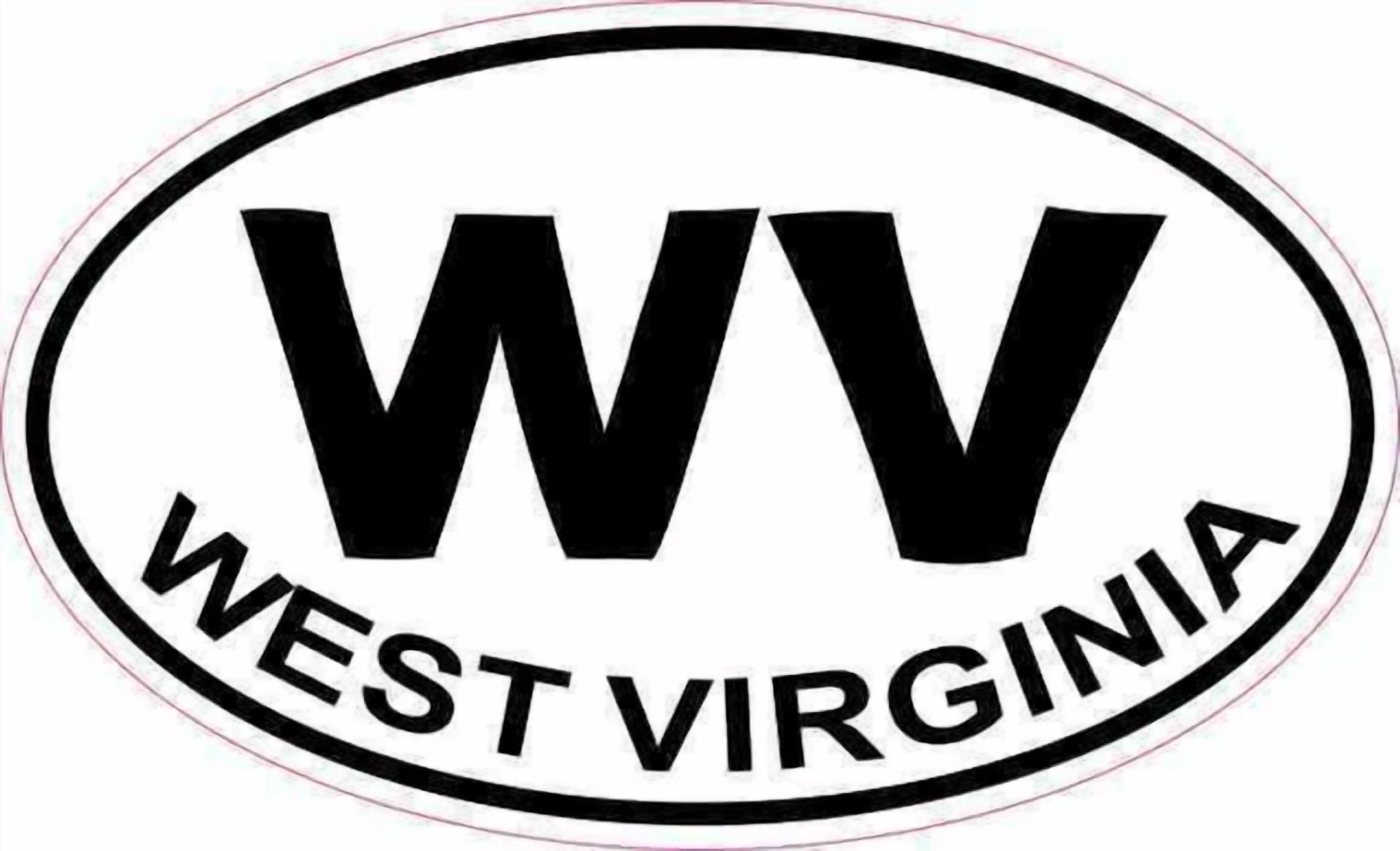 DOPASTICKER Oval Wv West Virginia Sticker Phone Sticker, Latop Sticker ...