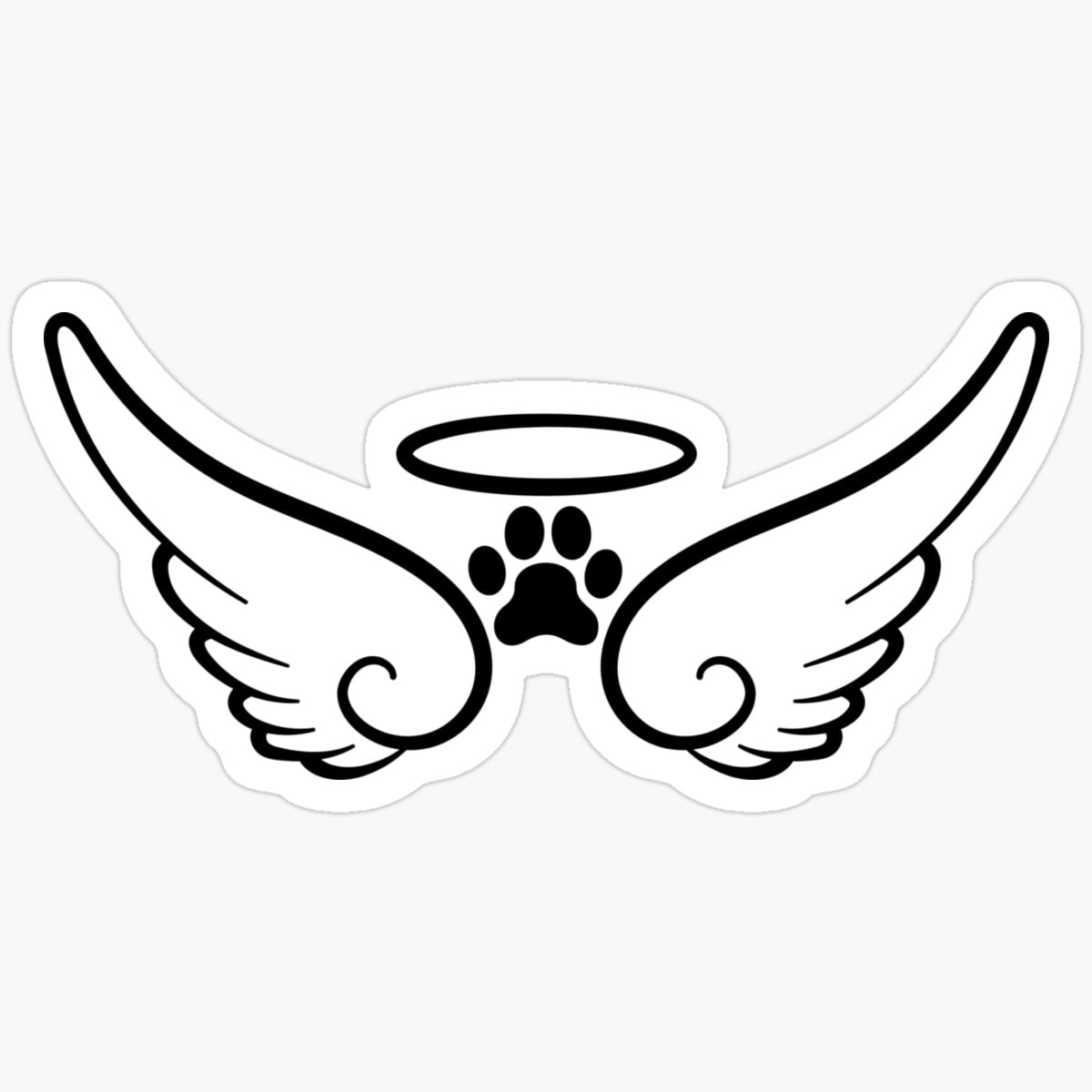 DOPASTICKER Over The Rainbow Bridge Sticker, Waterproof Decal For Pet ...