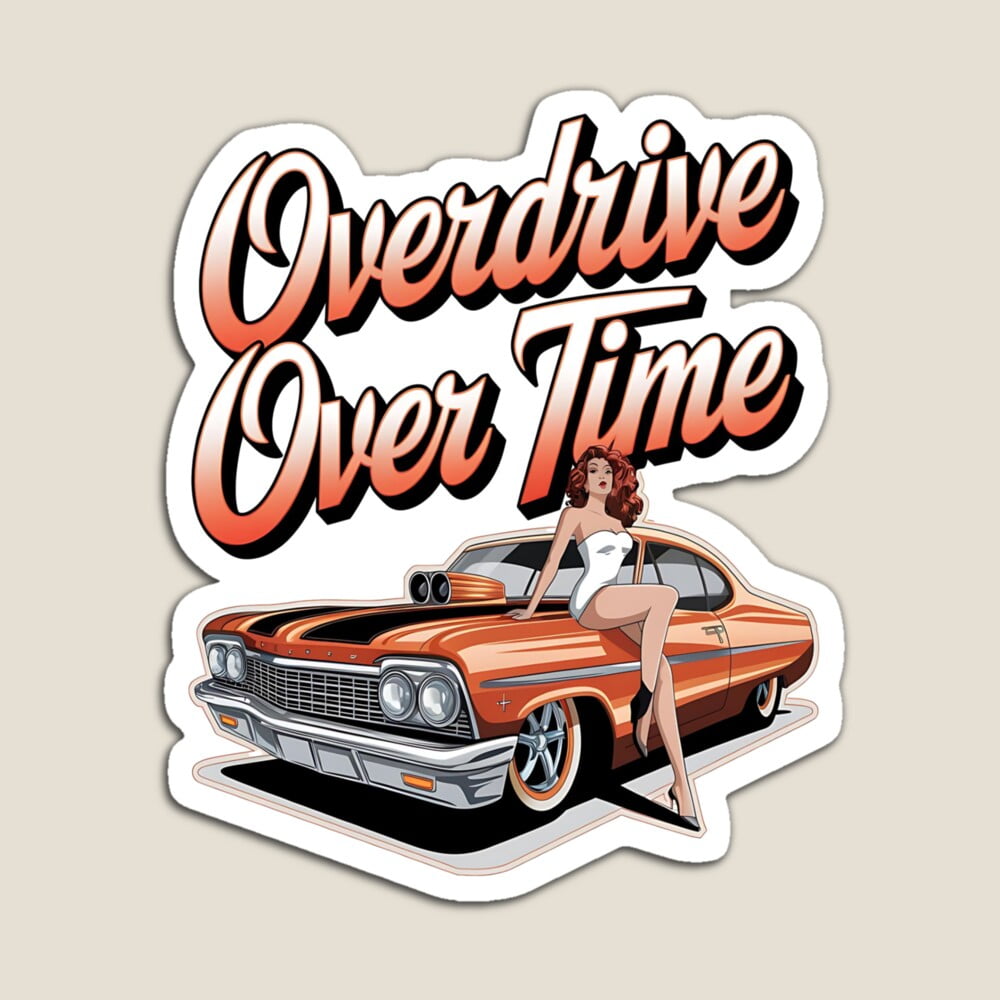 DOPASTICKER Overdrive Over Time - American Hot Rods - Rocksteady Hotrod ...