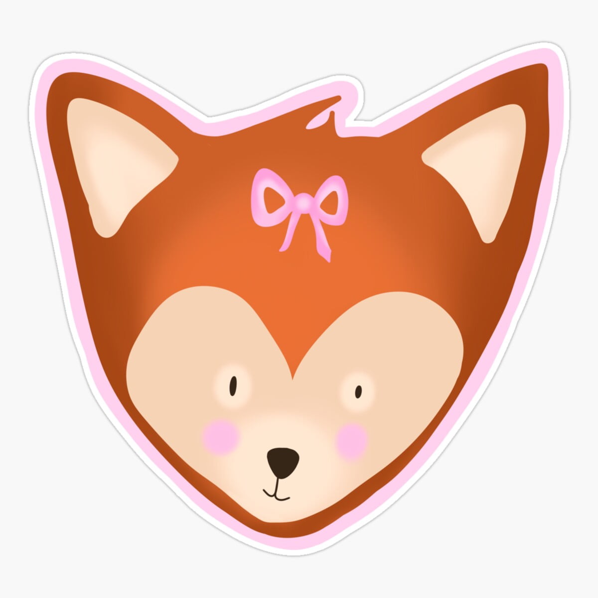 DOPASTICKER Ox With Bow Sticker, Phone Sticker Water Bottle Sticker Car ...