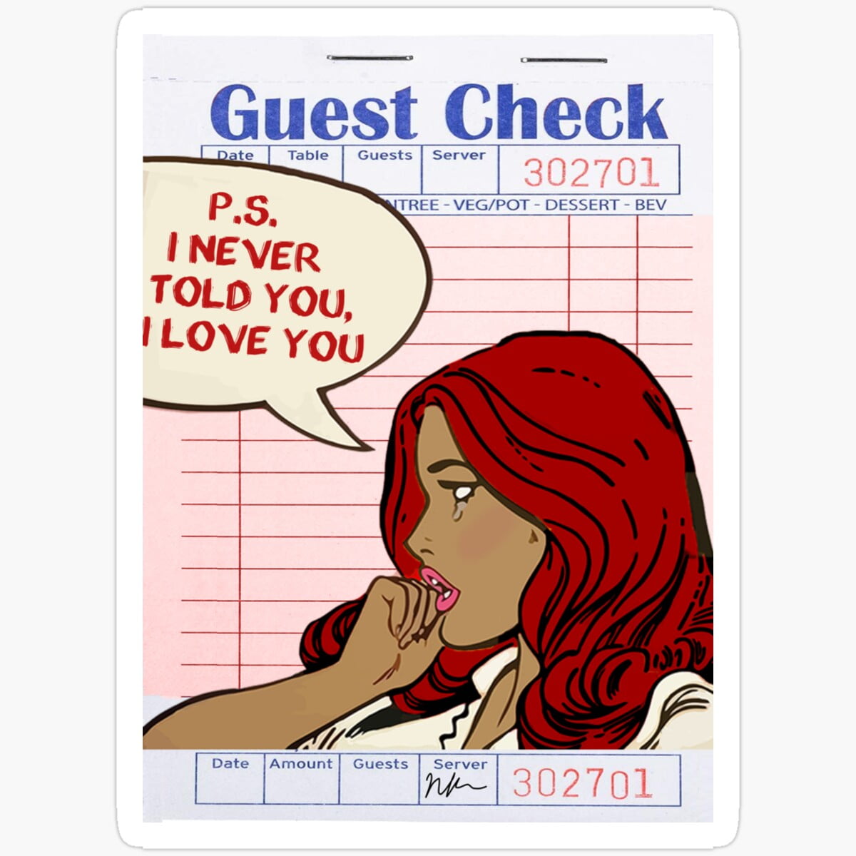 DOPASTICKER P.S. Guest Check Sticker Birthday Gifts - Decorative Laptop ...