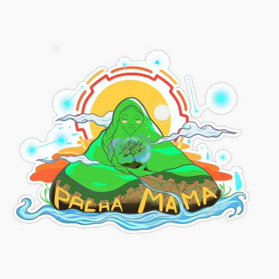 DOPASTICKER Pacha Mama Sticker, Phone Sticker Water Bottle Sticker Car ...