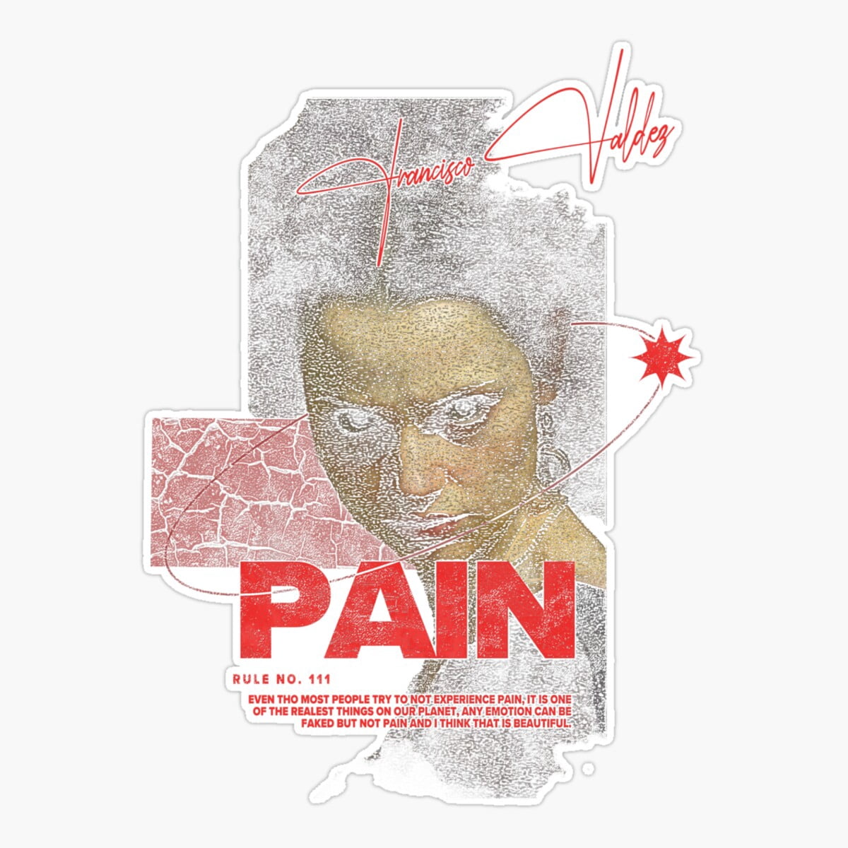 DOPASTICKER Pain - Signed By The Artist Sticker, Phone Sticker Car ...