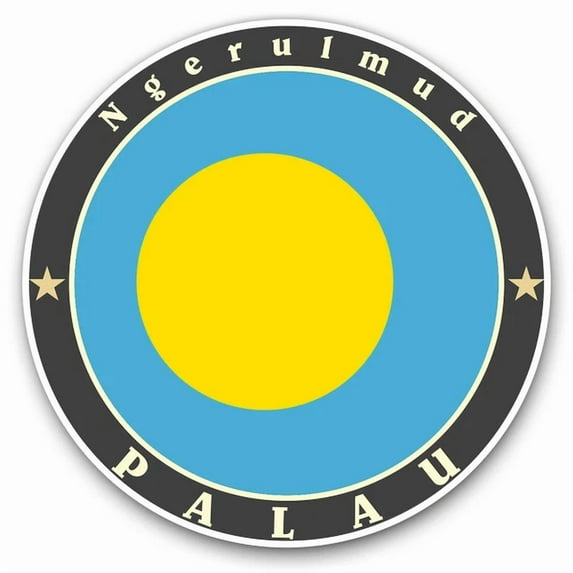 DOPASTICKER Palau Ngerulmud Travel Flag Cool Gift Decorative Laptop ...