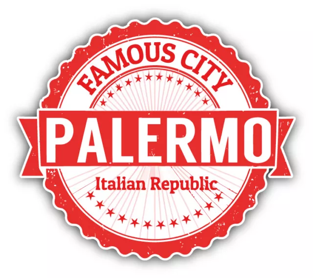 DOPASTICKER Palermo City Italy Grunge Travel Stamp Sticker Decal Phone ...