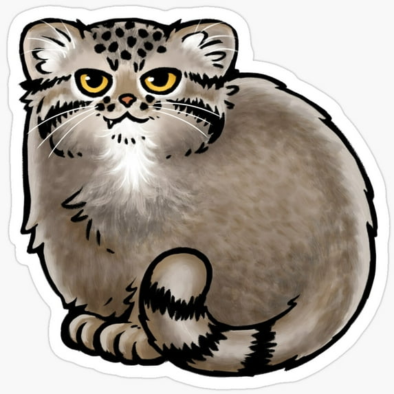 DOPASTICKER Pallas'S Cat, Manul Cat Gift You - Phone Stickers ...