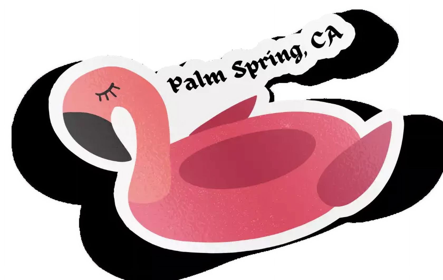 DOPASTICKER Palmprings Californiaummer Flamingo Travelouvenirperfect Gift Everyone Phone Decal ...