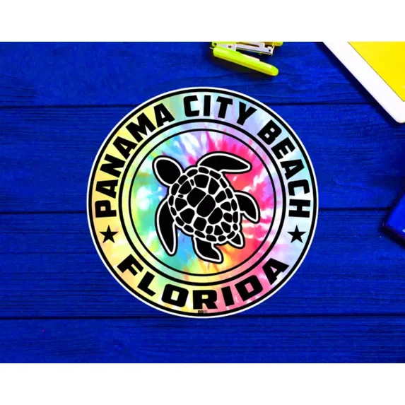 DOPASTICKER Panama City Beach Florida Beach Sticker Sea Turtle ...