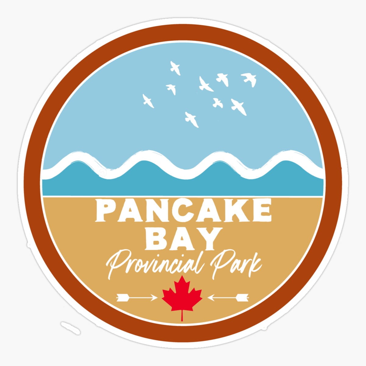 DOPASTICKER Pancake Bay Provincial Park Beach Ontario Cana.Da, Retro ...