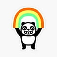 DOPASTICKER Panda Found A Rainbow, Phone Sticker, Latop Sticker, Lover ...