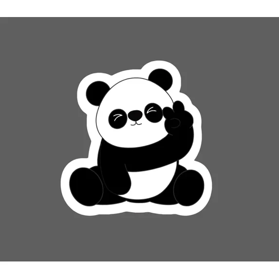DOPASTICKER Panda Peace Sticker Animal Cute Sticker Phone Sticker ...