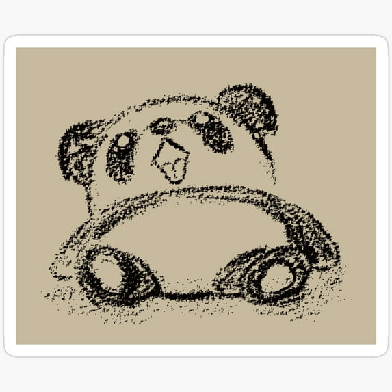 DOPASTICKER Panda Sketch Gift You - Phone Stickers, Waterproof Stickers ...