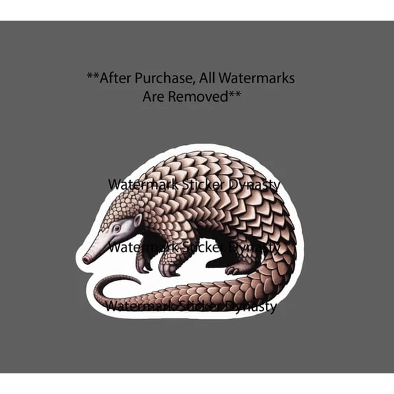 DOPASTICKER Pangolin Sticker Animal Wildlife Nature Sticker Phone ...