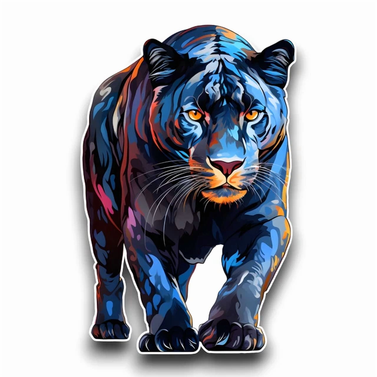 DOPASTICKER Panther Cat Watercolour Animal Sticker Decal Car Laptop ...