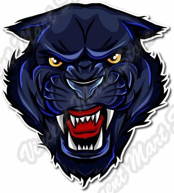 DOPASTICKER Panther Mascot Wild Animal Sport Athletics Car Sticker ...