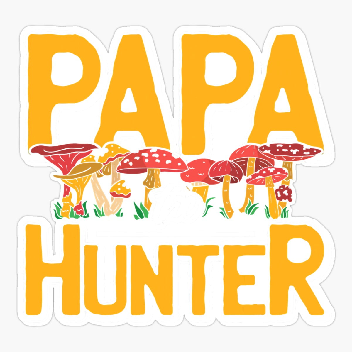 DOPASTICKER Papa The Mushroom Hunter Morel Hunting Sticker, Phone ...