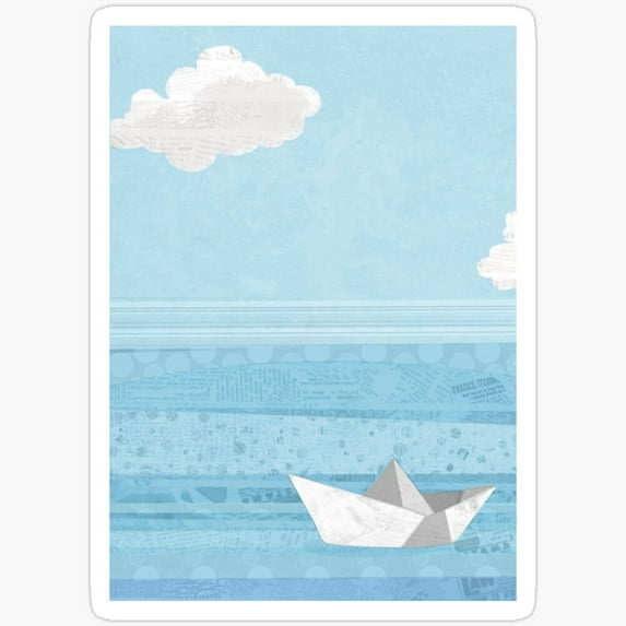 DOPASTICKER Paper Sailing Sticker Phone Decal Water Bottle Stickers ...