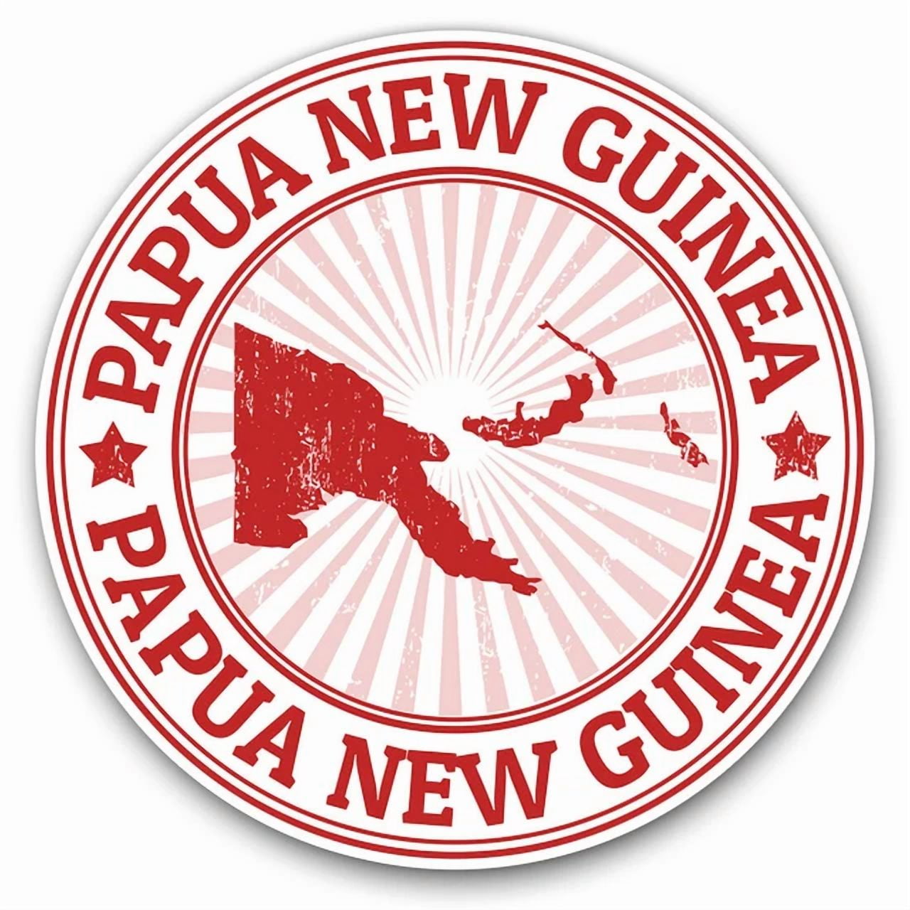 DOPASTICKER Papua New Guinea Map Travel Cool Gift Decorative Laptop ...