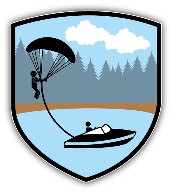 DOPASTICKER Parachute Fly Car Sticker Phone Decal Water Bottle Stickers ...