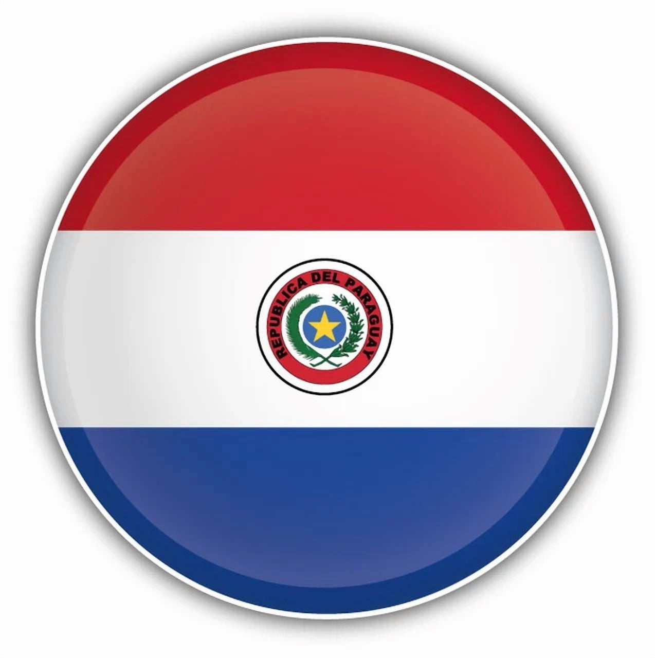DOPASTICKER Paraguay Flag Sticker Decal Phone Decal Water Bottle ...