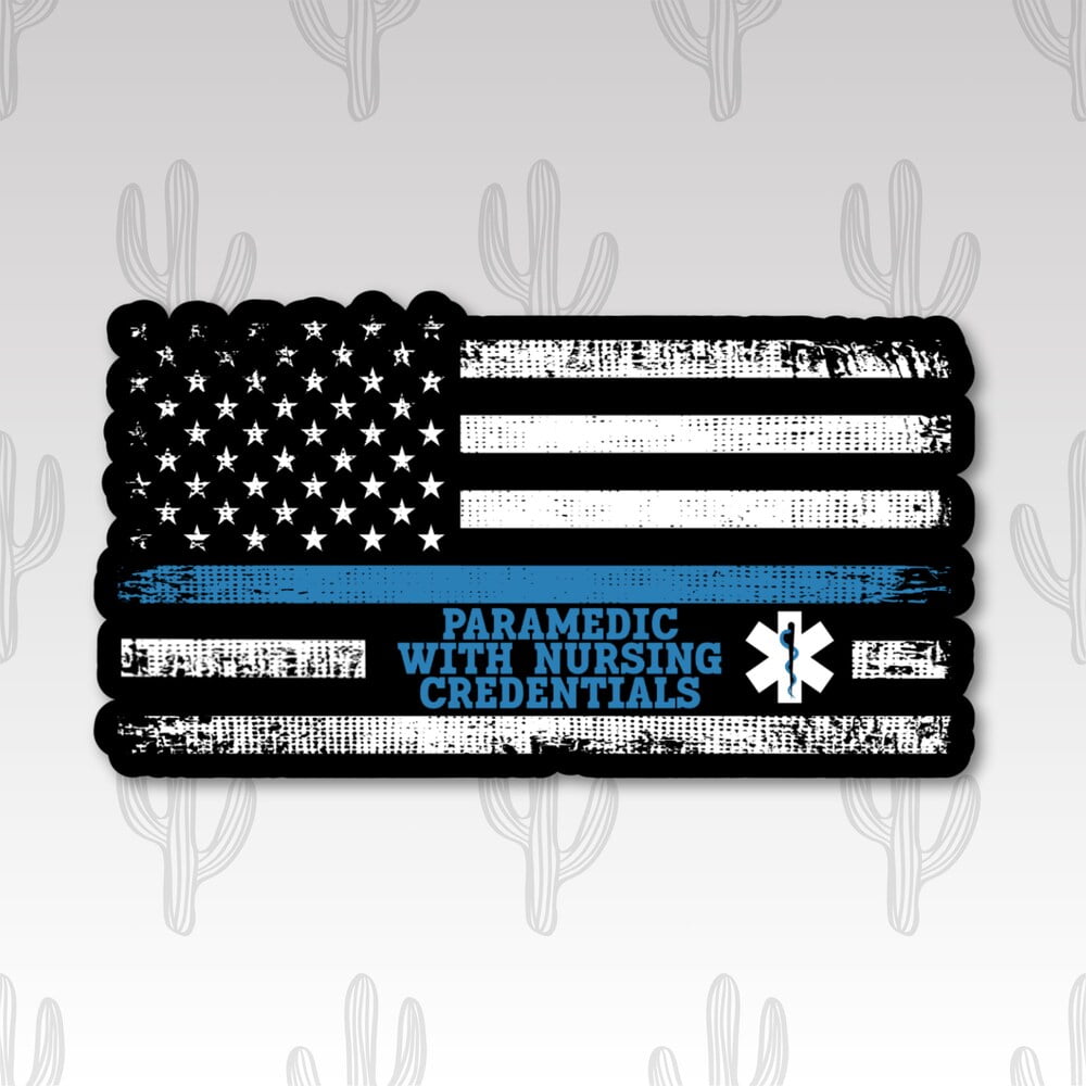 DOPASTICKER Paramedic, Nursing, Medical, Ems, First Responder, Blue ...