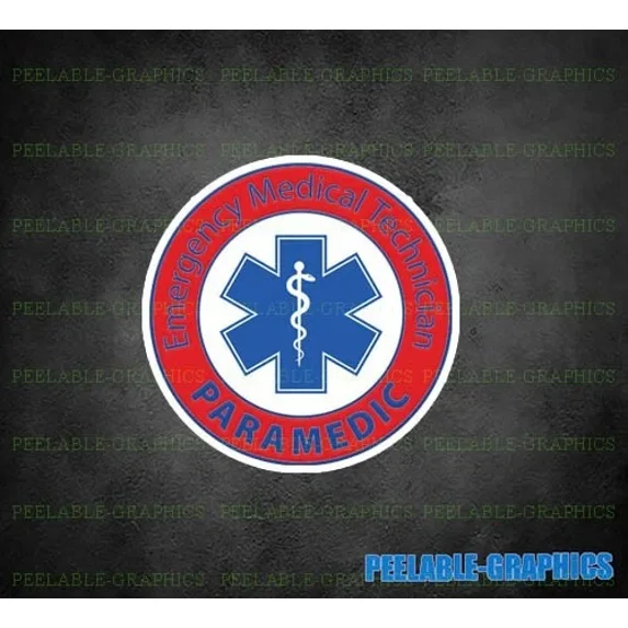 DOPASTICKER Paramedic Sticker Toolbox Tablet Safety Label Sticker Phone ...