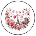 DOPASTICKER Paris Eiffel Tower Valentines Day Decorative Laptop, Phone ...