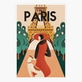 DOPASTICKER Paris France Travel Poster Eiffel Tower Sticker, Phone ...